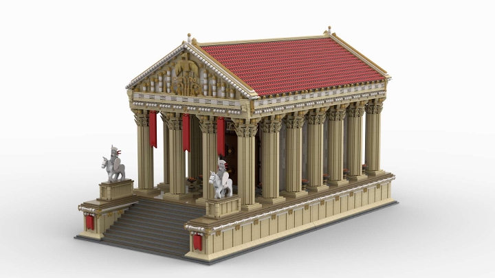 Ancient Roman Temple from BrickLink Studio [BrickLink]