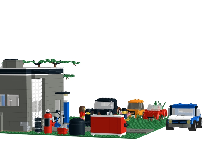 Junkyard Garage from BrickLink Studio [BrickLink]