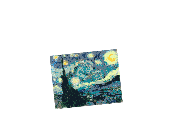 starry night from BrickLink Studio [BrickLink]