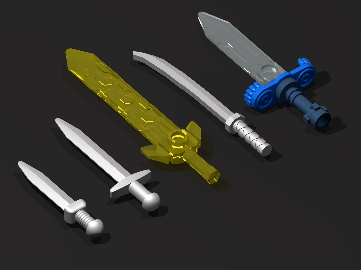 sword kit from BrickLink Studio [BrickLink]