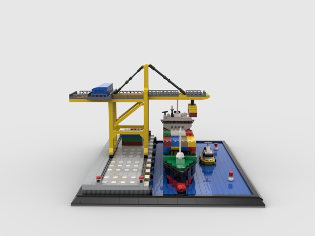 [Microscale Naval port] [BrickLink]