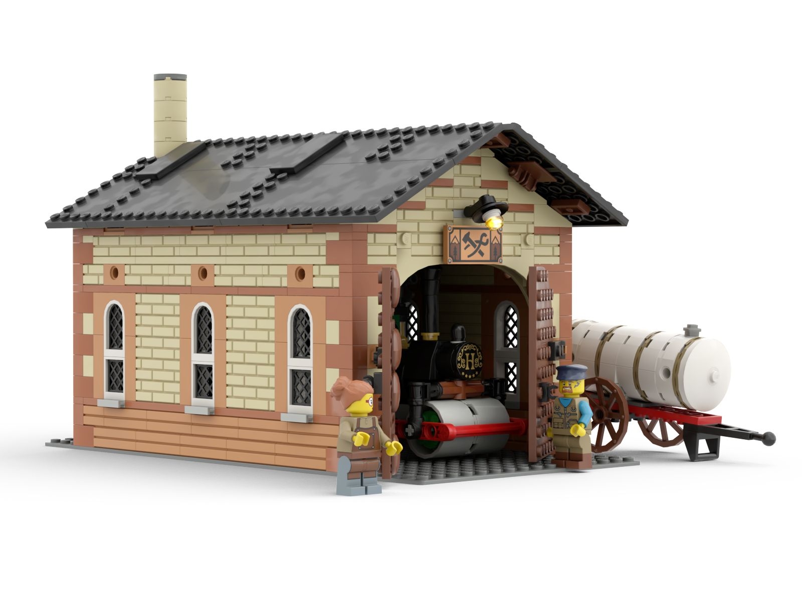 [Steam Roller with Workshop] [BrickLink]