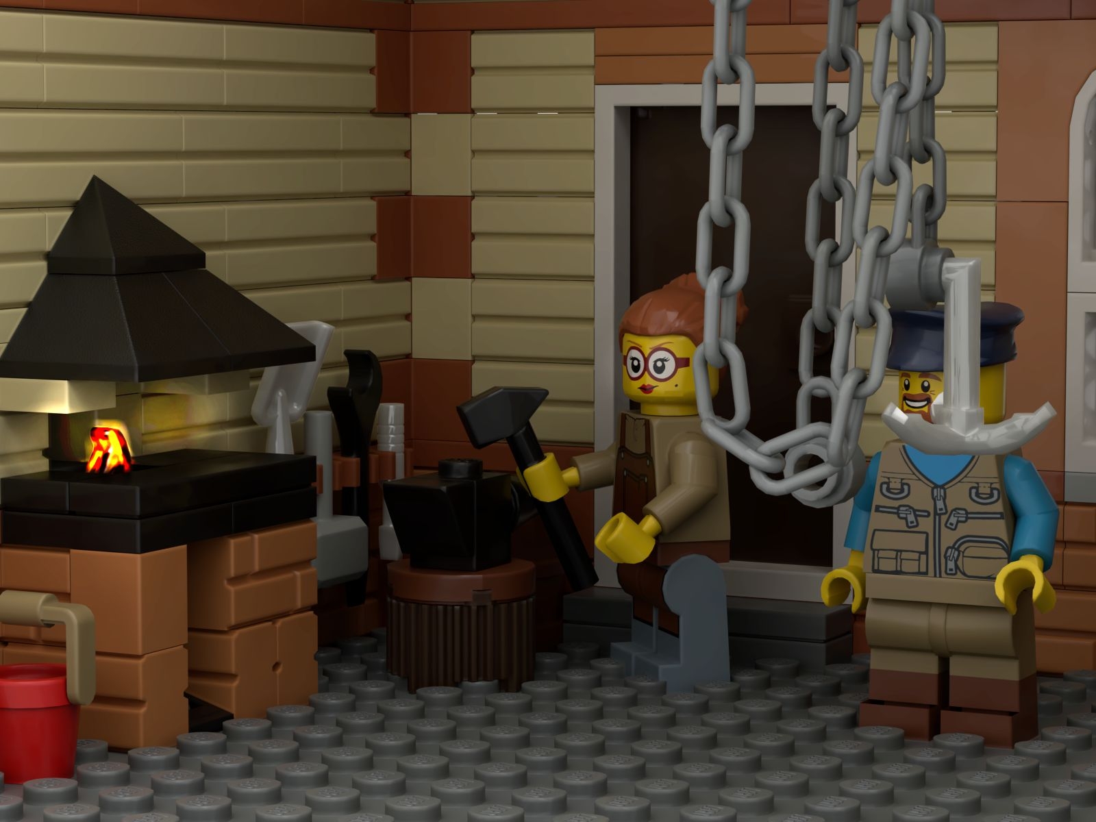 [Steam Roller with Workshop] [BrickLink]