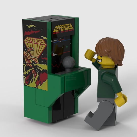 Defender Arcade Cabinet from BrickLink Studio [BrickLink]