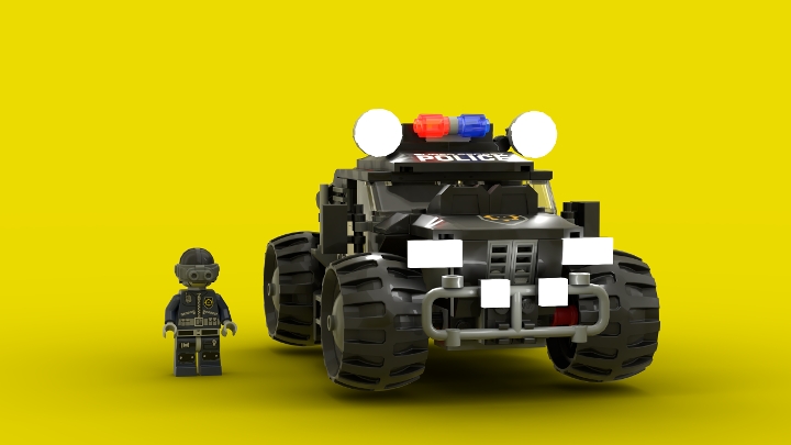 Robo-SWAT's Police Truck from BrickLink Studio [BrickLink]