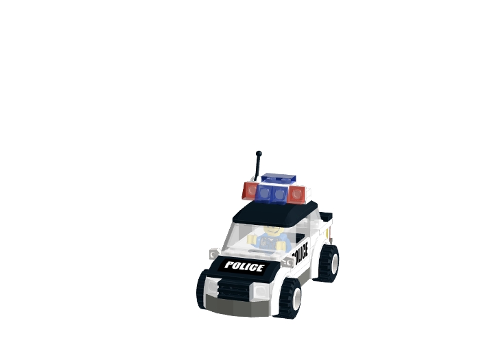 Bricksburg Police Car from BrickLink Studio [BrickLink]
