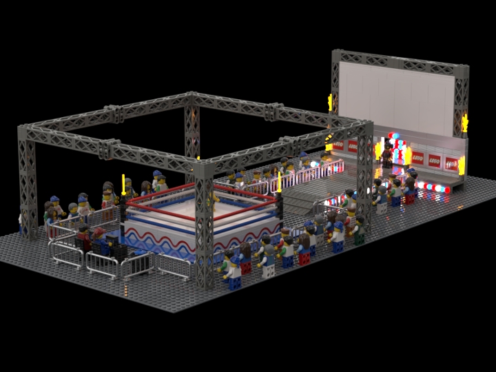 Wrestling Arena from BrickLink Studio [BrickLink]