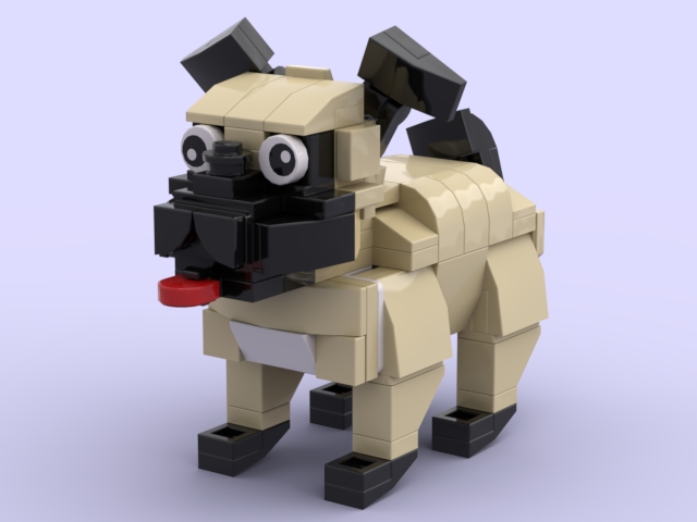 Pug Dog from BrickLink Studio [BrickLink]