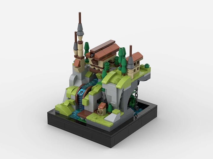 Watermill from BrickLink Studio [BrickLink]