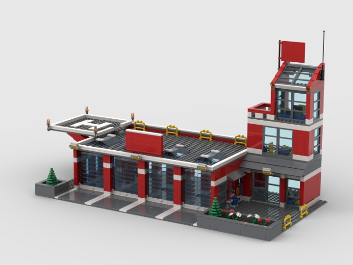 Fire Station from BrickLink Studio [BrickLink]