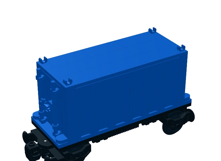 container train wagon from BrickLink Studio [BrickLink]