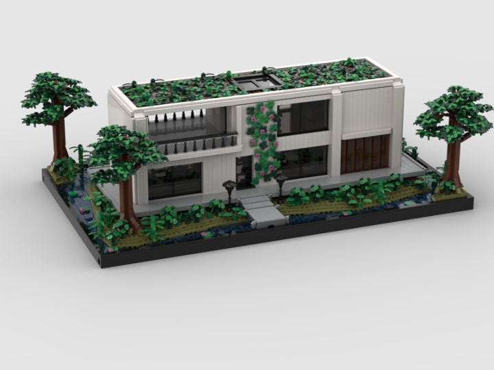 Simple Modern House Display from BrickLink Studio [BrickLink]