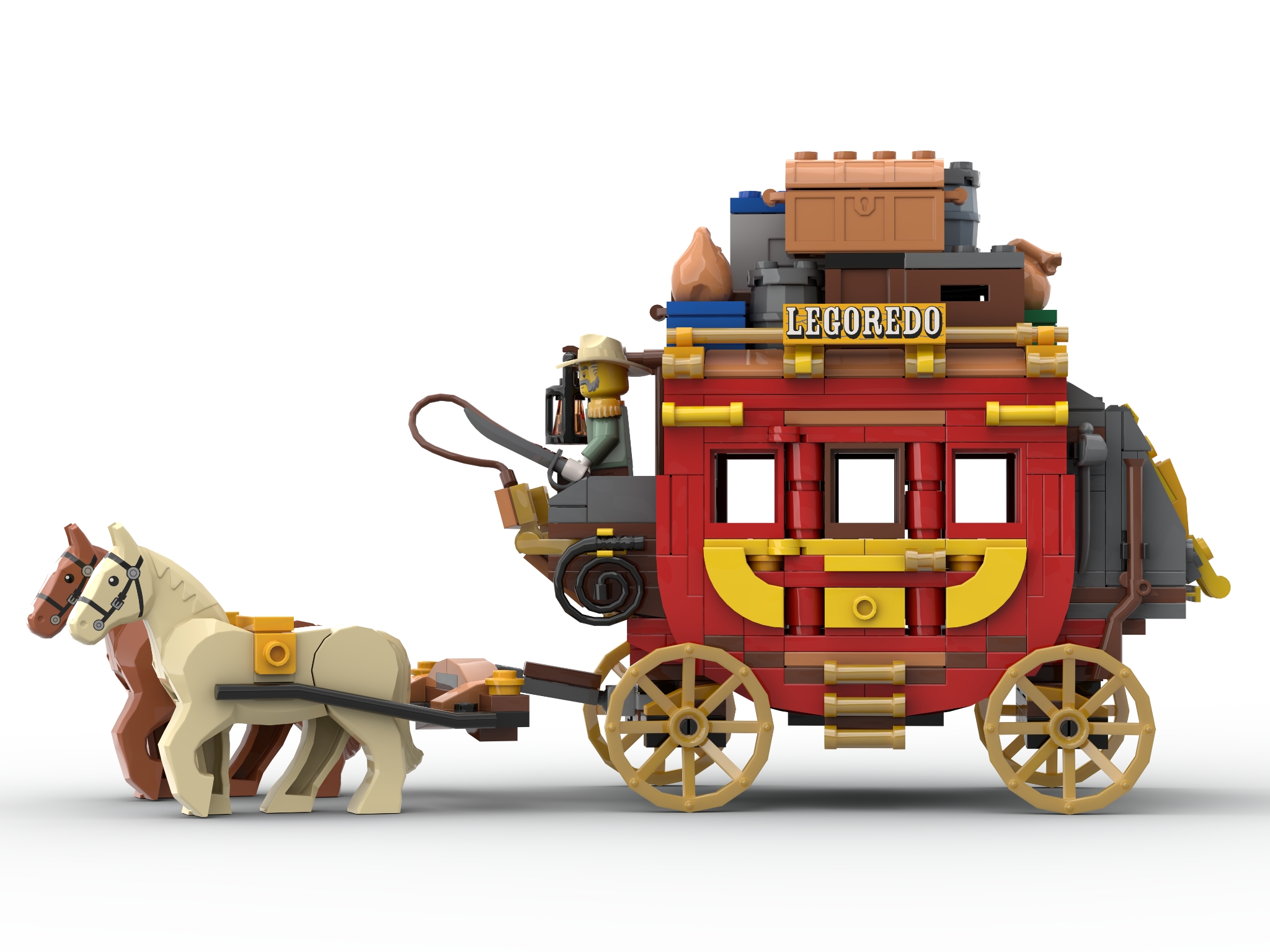 [Wild West Stagecoach] [BrickLink]