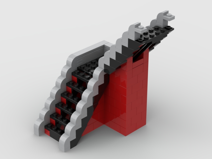 Station Modular Kit (Bridge Steps_Right) from BrickLink Studio [BrickLink]