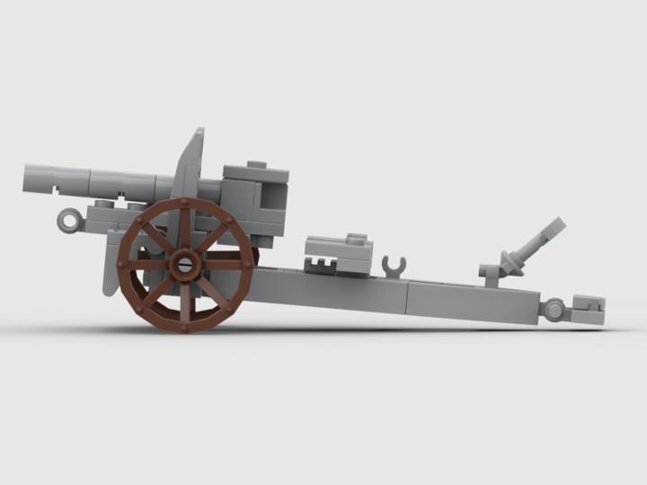 7,7-cm Field Gun 96 from BrickLink Studio [BrickLink]