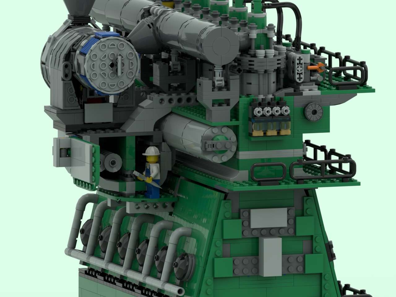 [World's largest engine] [BrickLink]