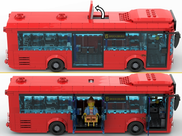 [City Bus and Bus Stop] [BrickLink]