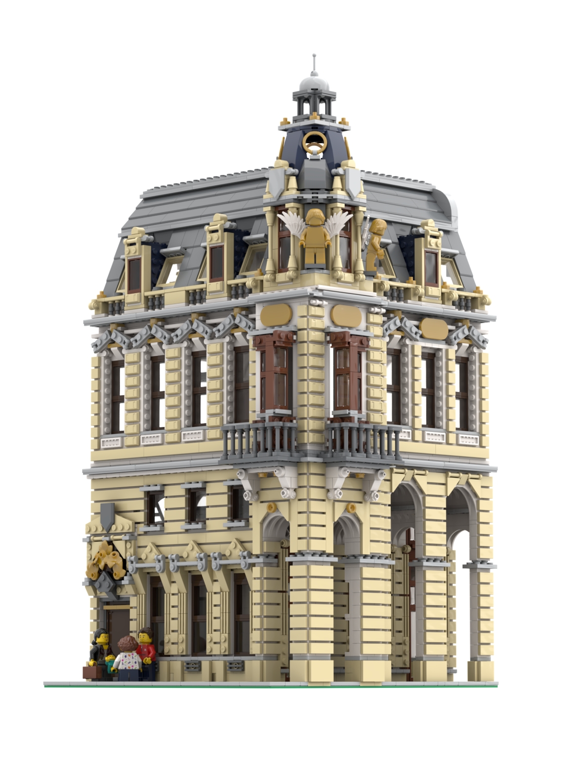 [Apartment Building with Arcaded Sidewalk] [BrickLink]