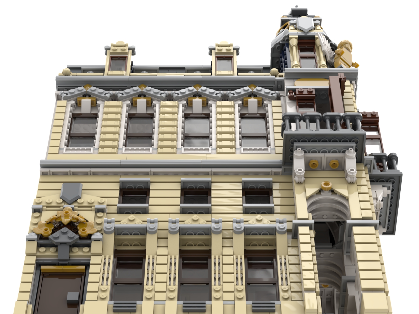 [Apartment Building with Arcaded Sidewalk] [BrickLink]