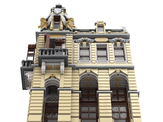 [Apartment Building with Arcaded Sidewalk] [BrickLink]