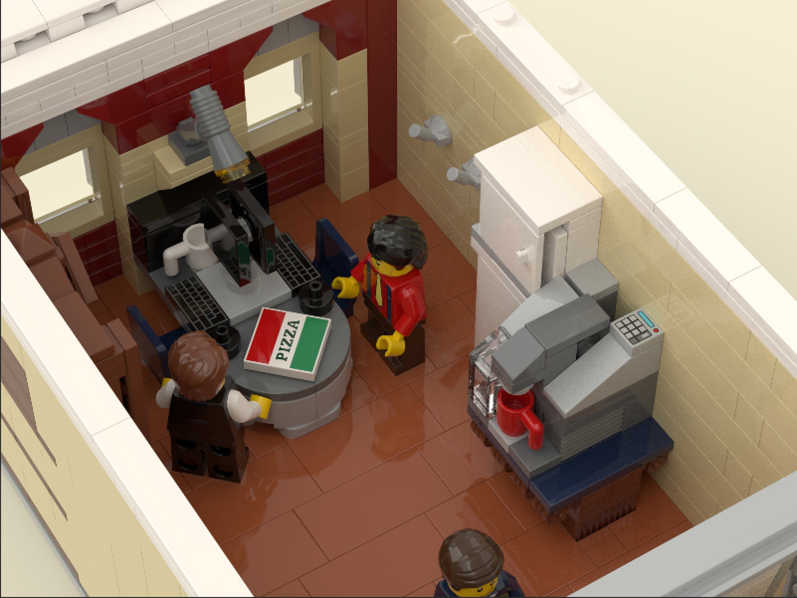 [Modular Historic Post Office [Full Interior]] [BrickLink]