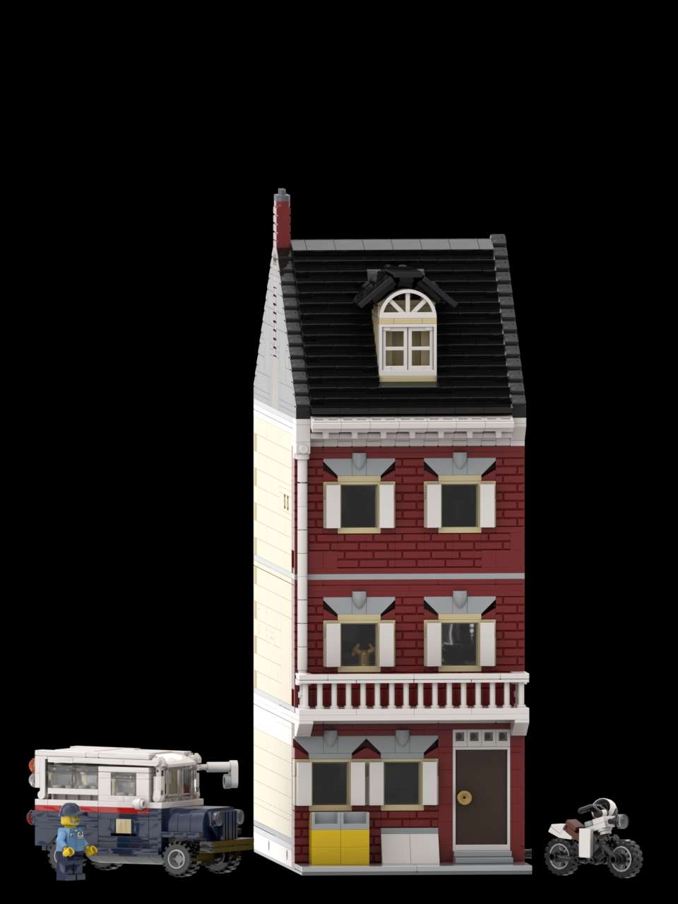 [Modular Historic Post Office [Full Interior]] [BrickLink]