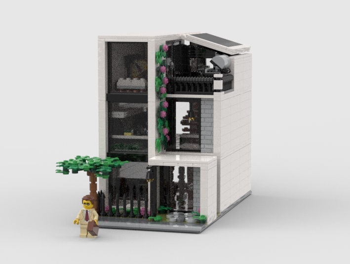 Business Men's Modern House from BrickLink Studio [BrickLink]