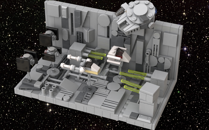 Death Star Trench Run from BrickLink Studio [BrickLink]