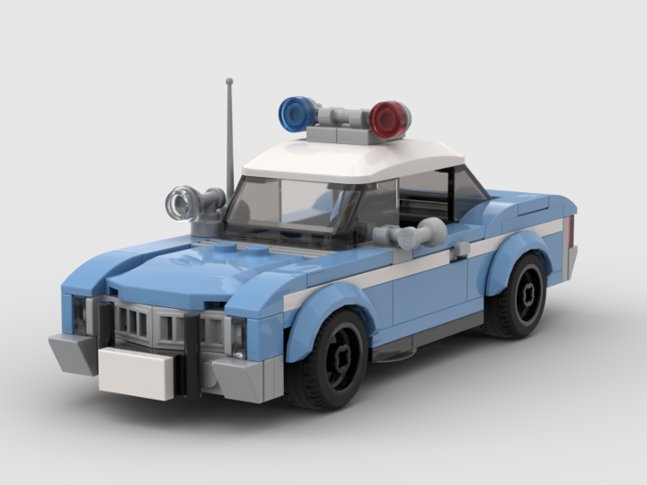80s Police Car Blue from BrickLink Studio [BrickLink]