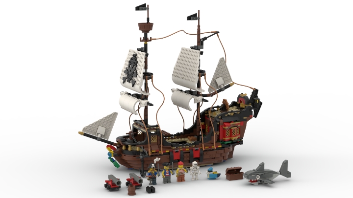 31109 Pirate Ship from BrickLink Studio [BrickLink]