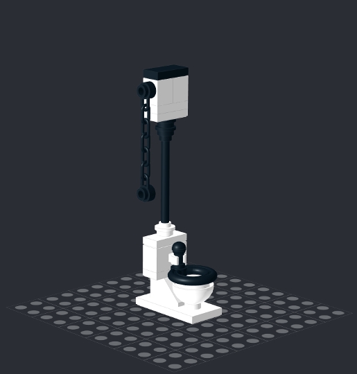 Victorian Toilet from BrickLink Studio [BrickLink]