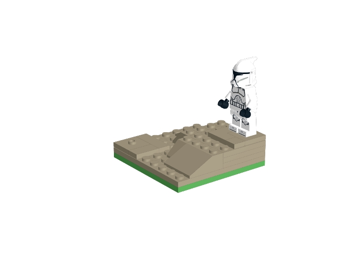 Clone on a hill from BrickLink Studio [BrickLink]
