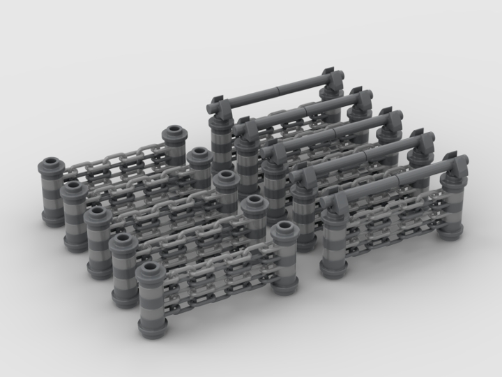 Chained Fences from BrickLink Studio [BrickLink]