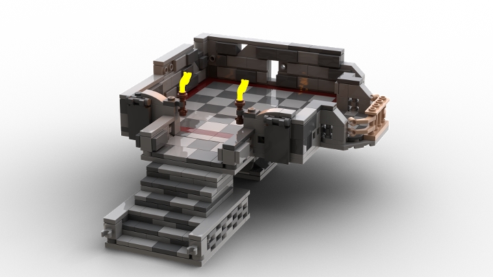 modular dungeon [stairs and medium room] from BrickLink Studio [BrickLink]