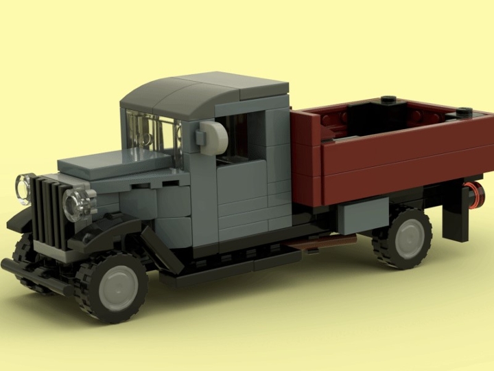 Pennsylvania Railroad Transport Truck from BrickLink Studio [BrickLink]