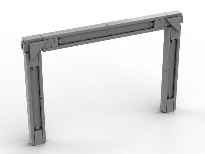 Steel braced frame from BrickLink Studio [BrickLink]