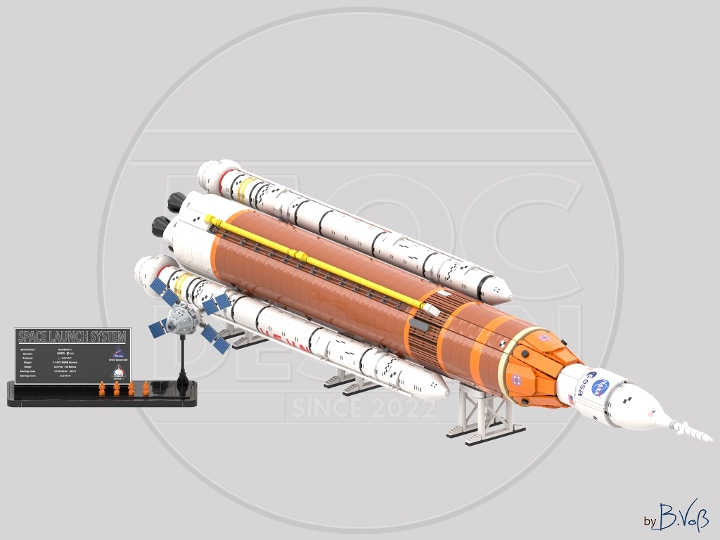 Space Launch System Block 1 from BrickLink Studio [BrickLink]