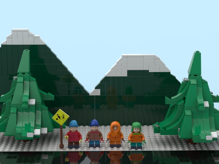 South Park Bus Stop from BrickLink Studio [BrickLink]