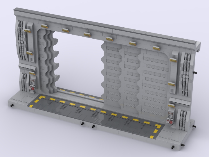 Modular Vehicle Bay - Extra Big Gate piece from BrickLink Studio ...
