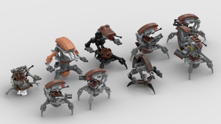 Droideka Collection from BrickLink Studio [BrickLink]