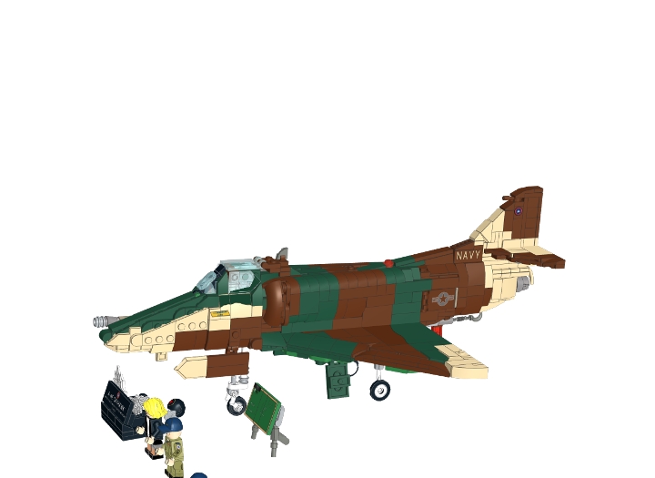 A-4E Instructor's Aggressor - Custom LEGO Military Model from BrickLink ...