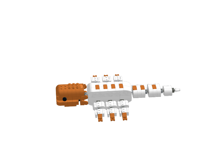 Rain World - Caramel Lizard from BrickLink Studio [BrickLink]