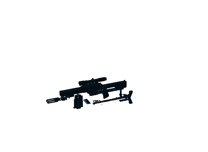 Lego Sniper Rifle (1) from BrickLink Studio [BrickLink]