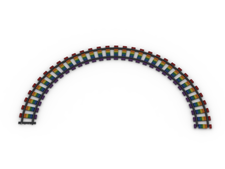 Train Track Wall Art from BrickLink Studio [BrickLink]