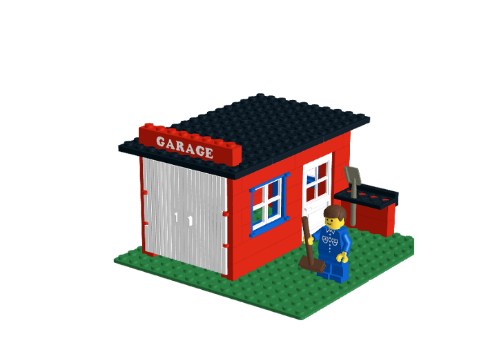361-2 Garage from BrickLink Studio [BrickLink]