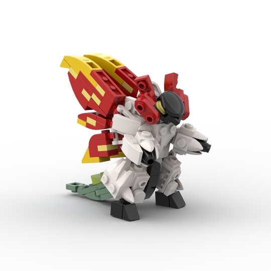 Pokemon Slither Wing (uses existing part colors) from BrickLink Studio ...