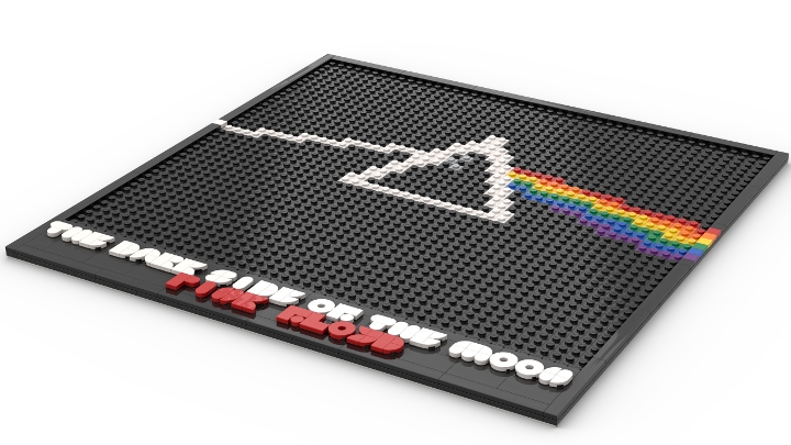 The Dark Side of the Moon Lego from BrickLink Studio [BrickLink]