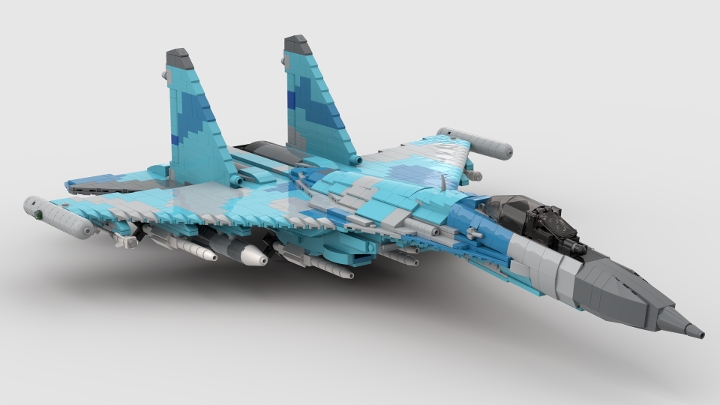 Su-35 from BrickLink Studio [BrickLink]