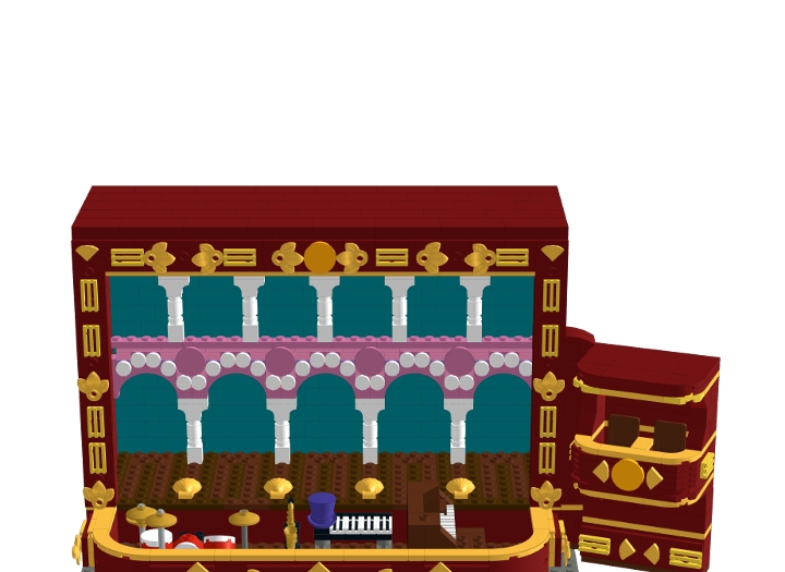 Minifigure Display Stage from BrickLink Studio [BrickLink]