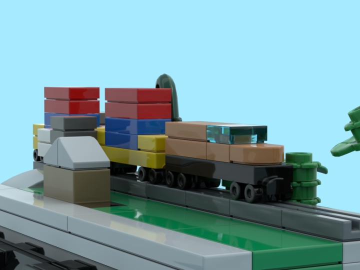 LEGO Mini Intermodal Train from BrickLink Studio [BrickLink]